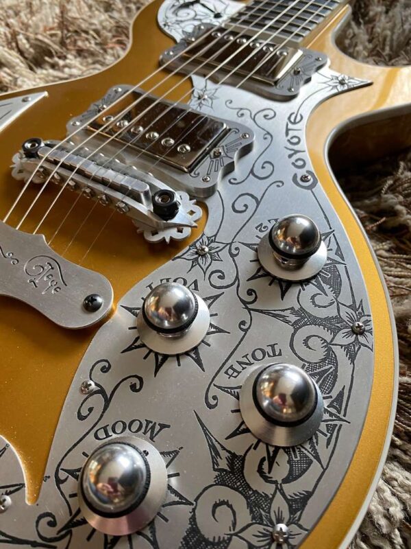 Teye Coyote (prototype) Namm 2014 Guitar in Gold w/hardshell case ...
